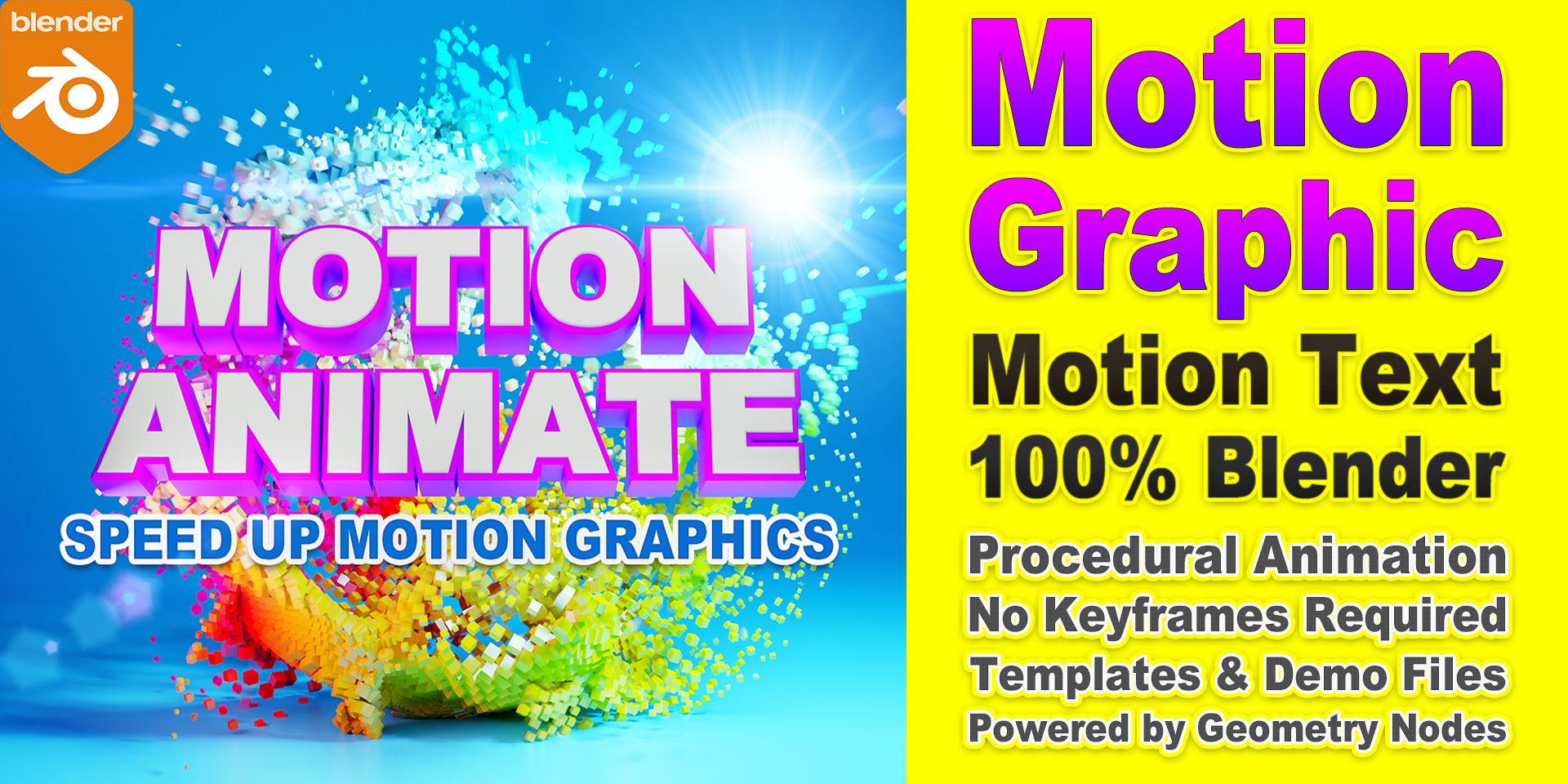 Blender - Motion Animate Download v0.6 (Speed Up Motion Graphics - 40 Motion Text Presets + 65 ...