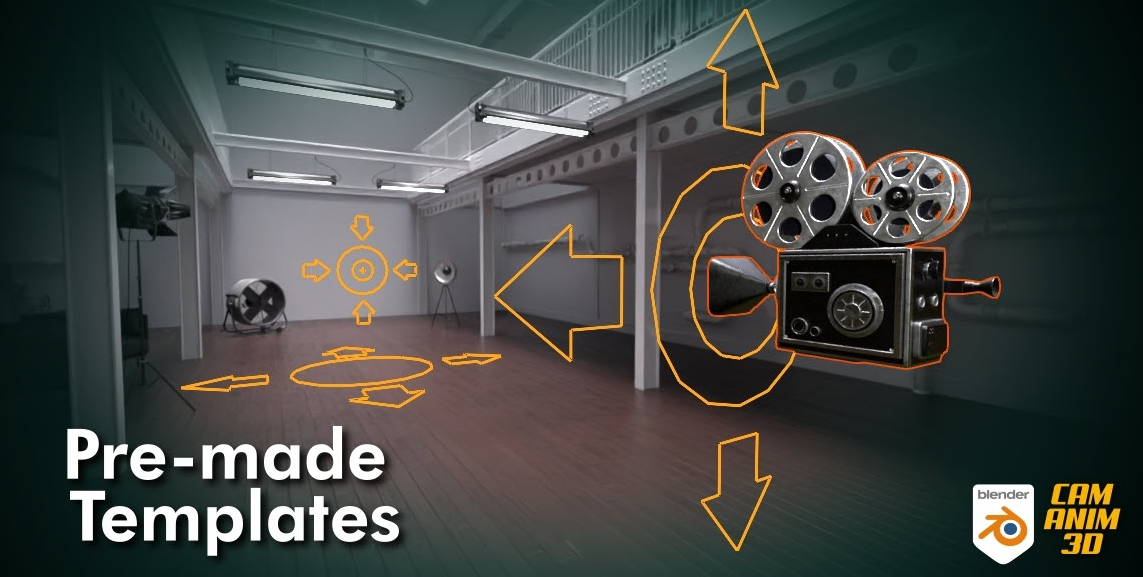 Blender - Cam Anim 3D v5 Download (Collection Of Camera Movements)