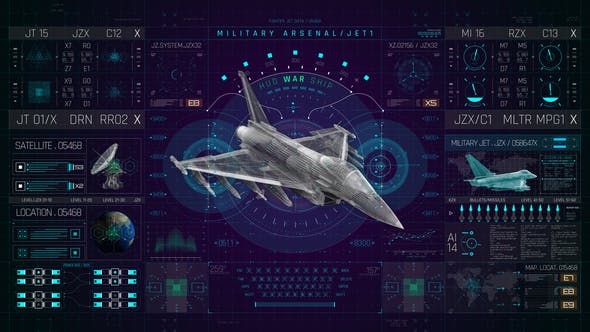 Videohive - HUD PRO Military Jet Download 50169043