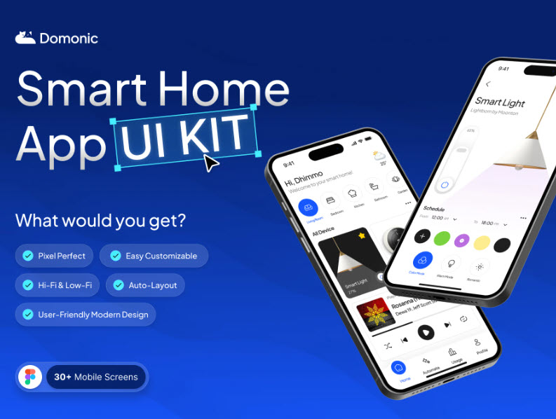 UI8 - Domonic Smart Home App UI Kit Download